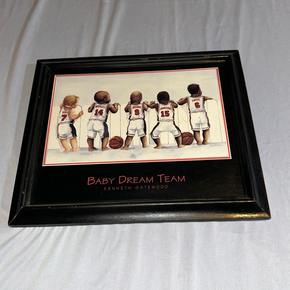 Kenneth Gatewood | Wall Decor | Baby Dream Team Pic Michael Jordan ...